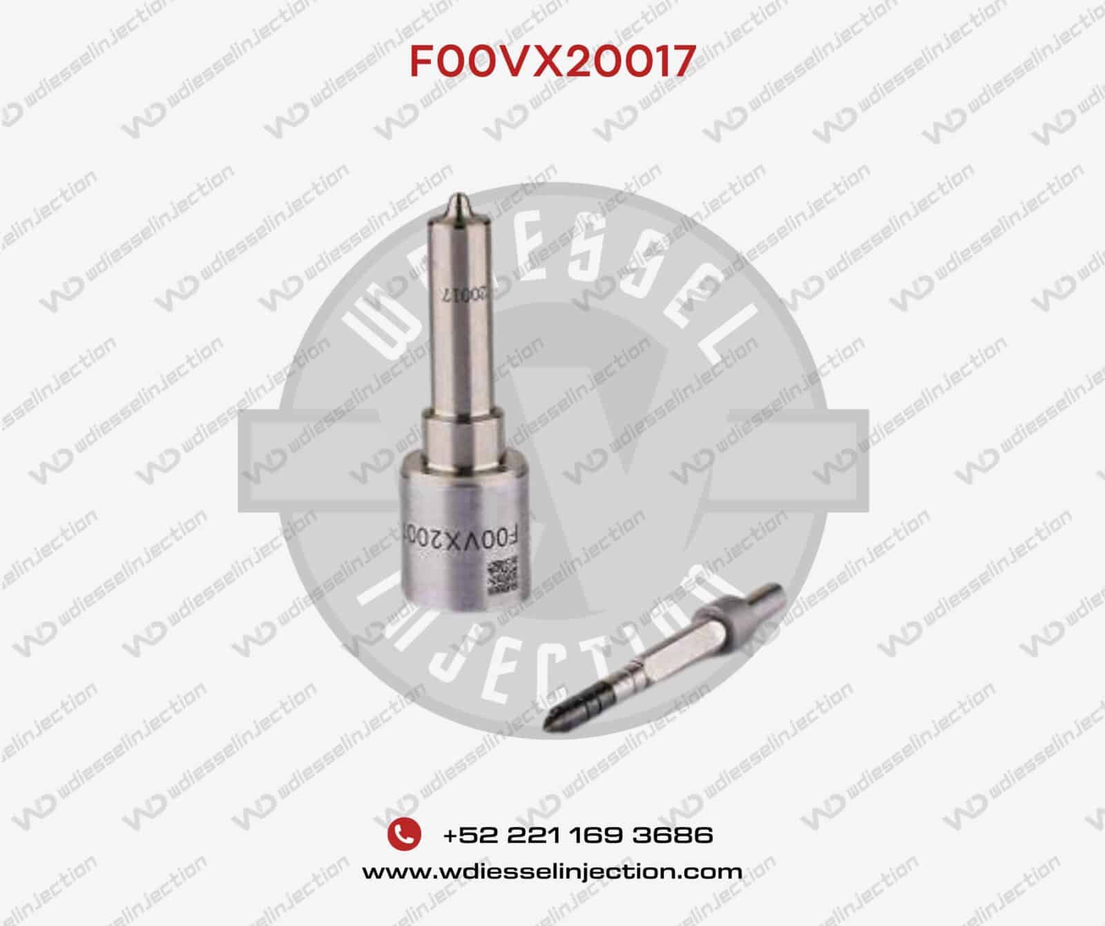 TOBERA INYECTOR PIEZO BOSCH F00VX20017, PARA INYECTOR 0445115032 ...